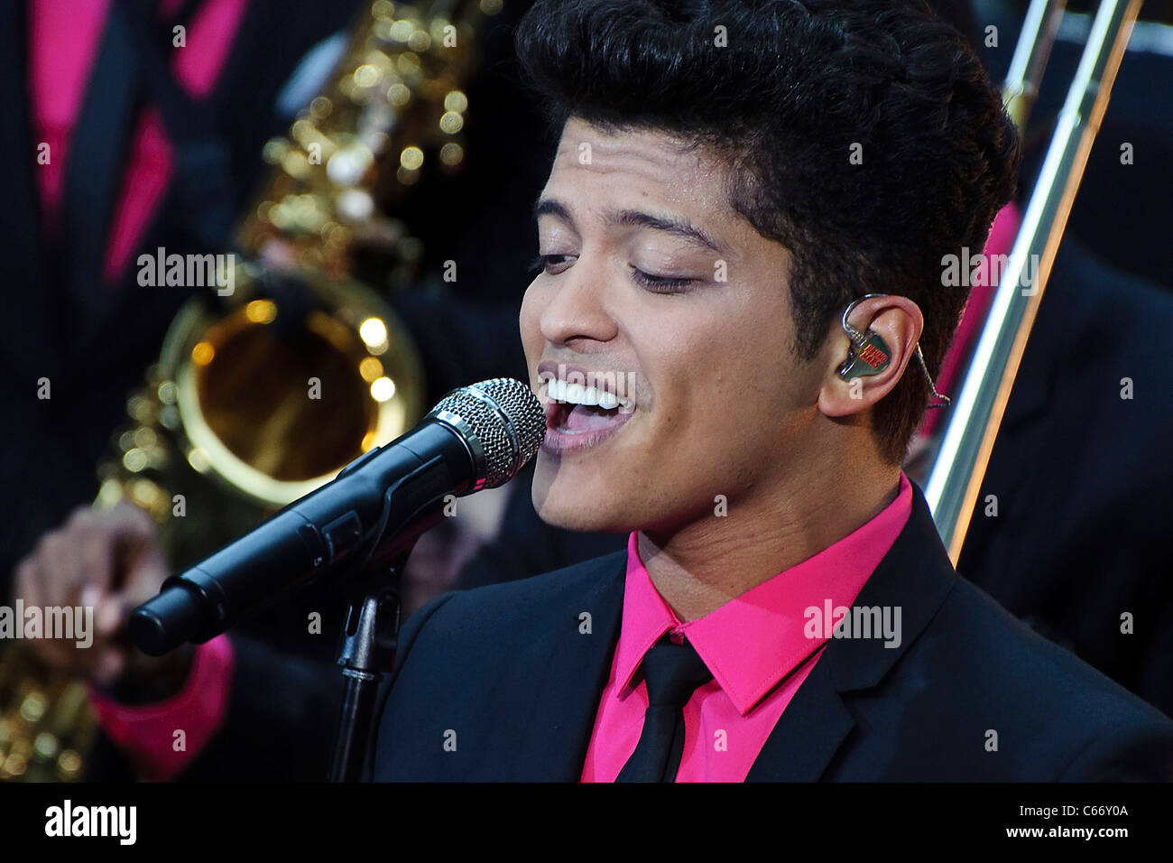 Bruno Mars at talk show appearance for NBC Today Show Summer Concert ...