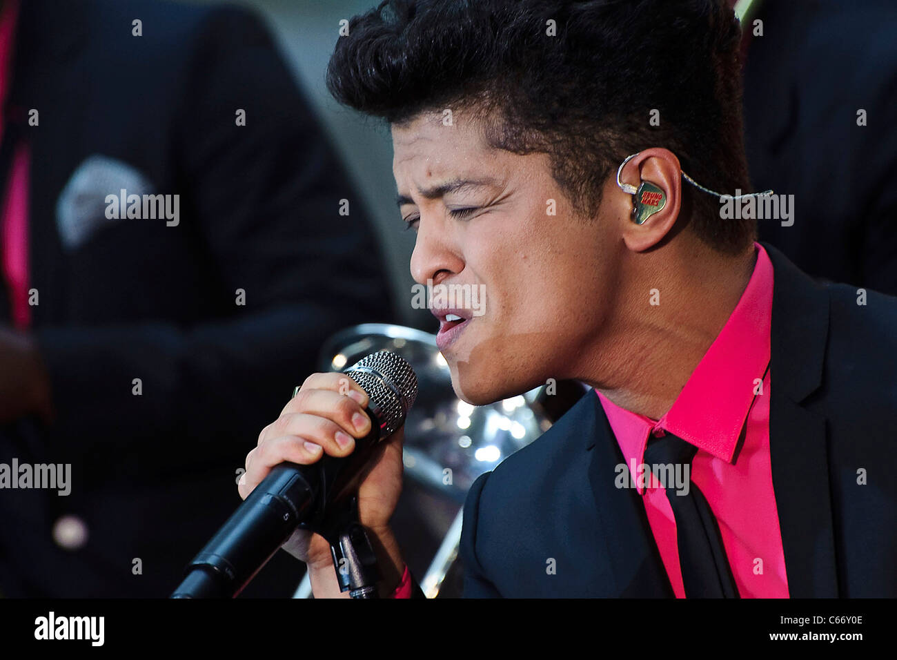 Bruno Mars at talk show appearance for NBC Today Show Summer Concert ...