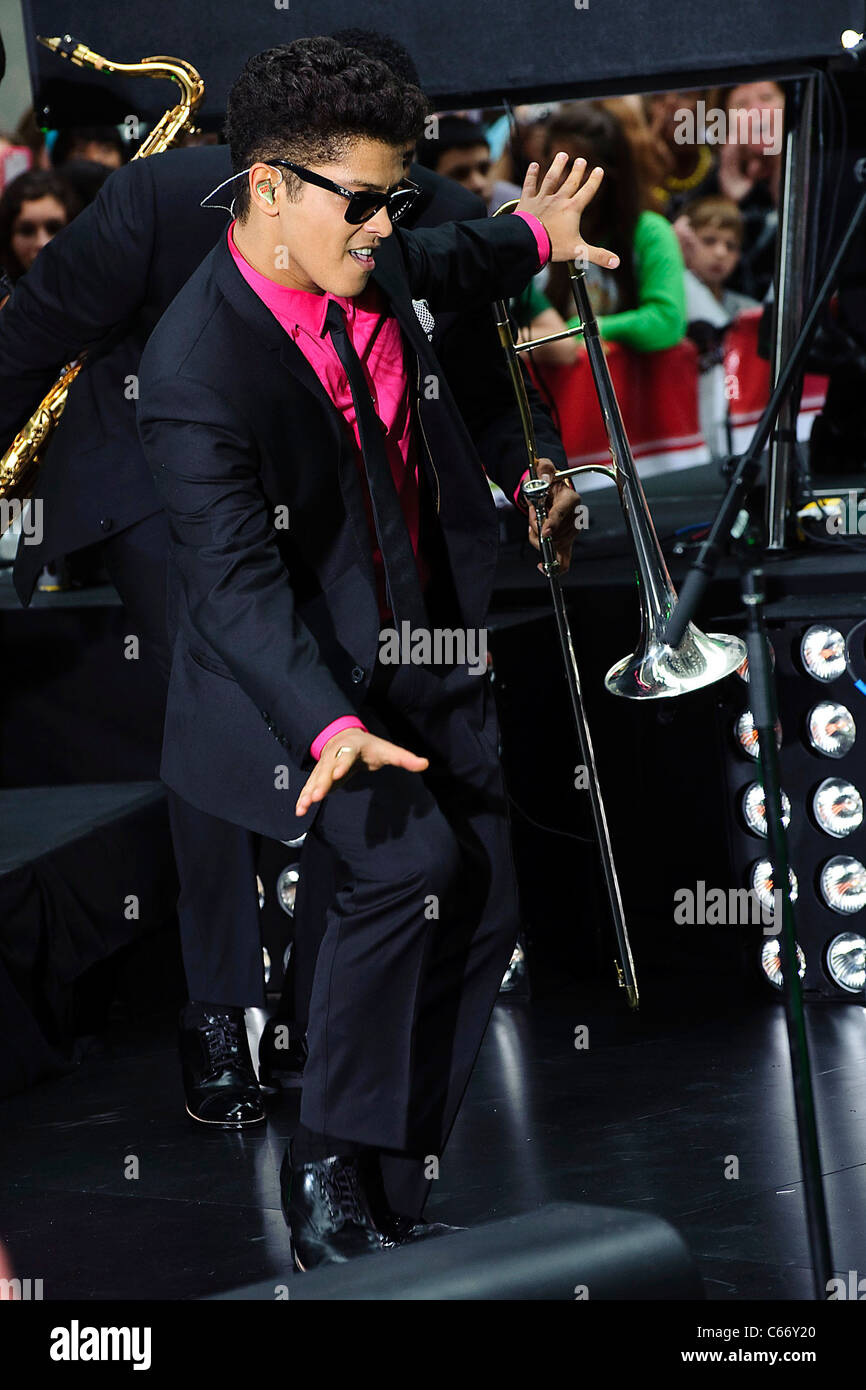 Bruno Mars at talk show appearance for NBC Today Show Summer Concert ...