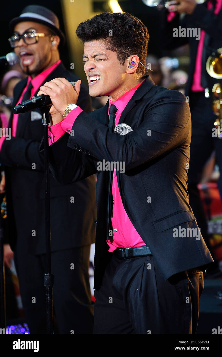 Bruno Mars at talk show appearance for NBC Today Show Summer Concert ...