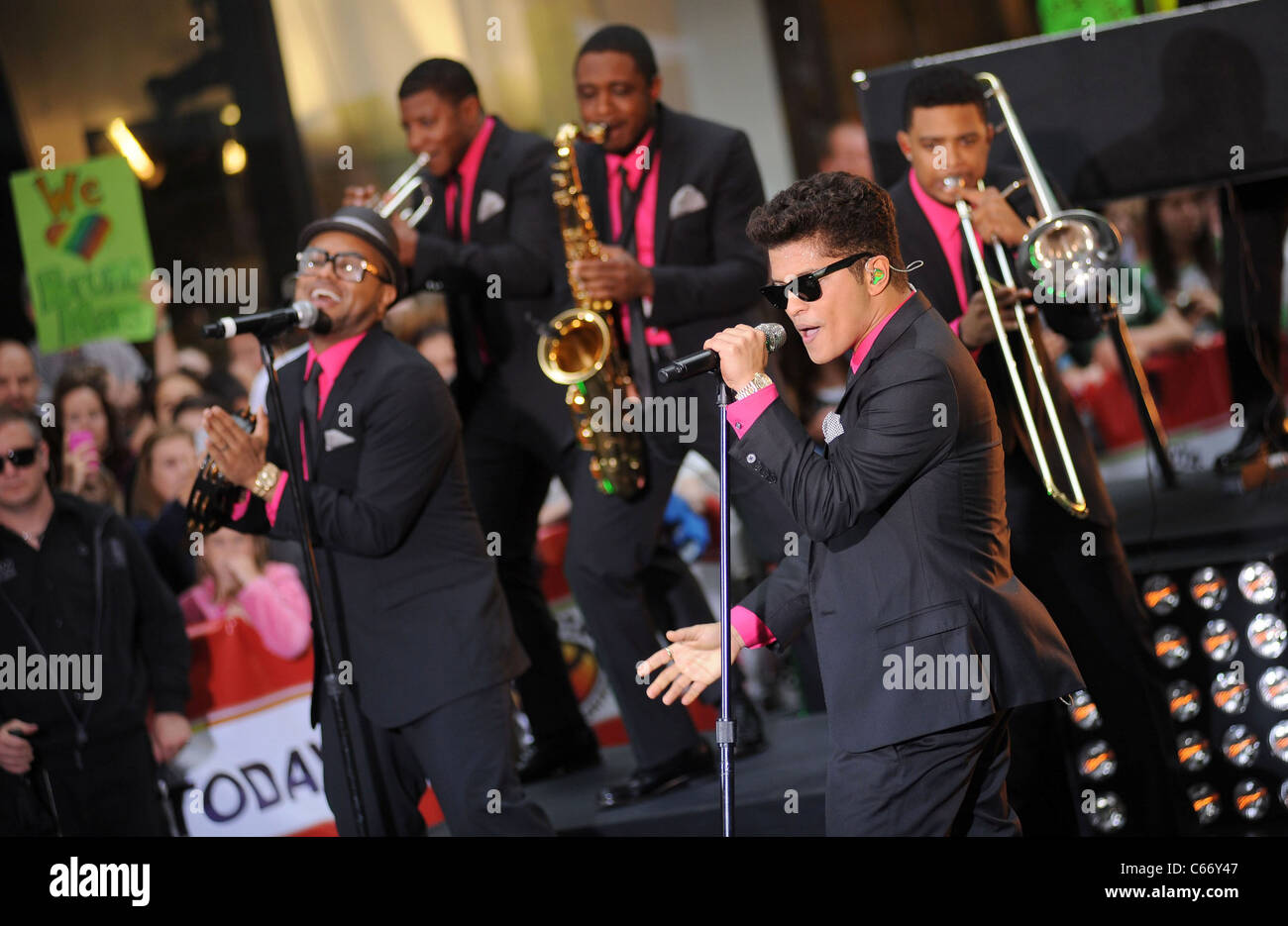 Bruno Mars at talk show appearance for NBC Today Show Summer Concert ...