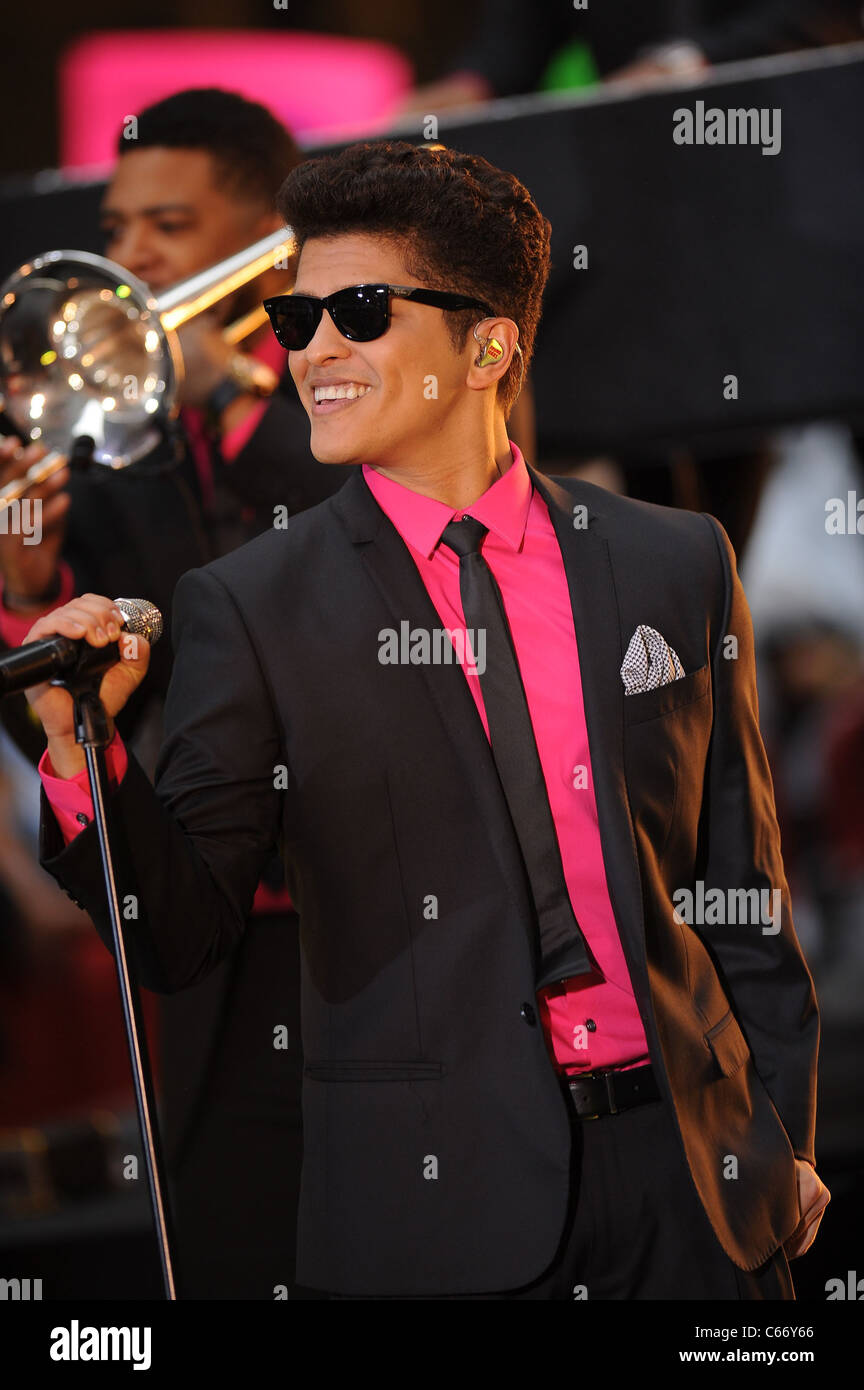 Bruno Mars at talk show appearance for NBC Today Show Summer Concert ...