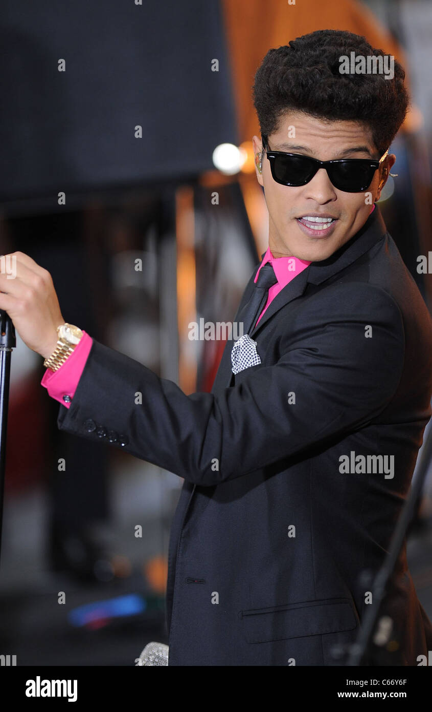 Bruno Mars at talk show appearance for NBC Today Show Summer Concert ...