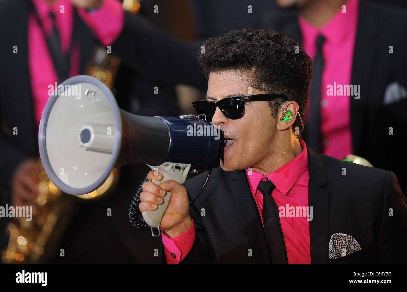 Bruno Mars at talk show appearance for NBC Today Show Summer Concert ...