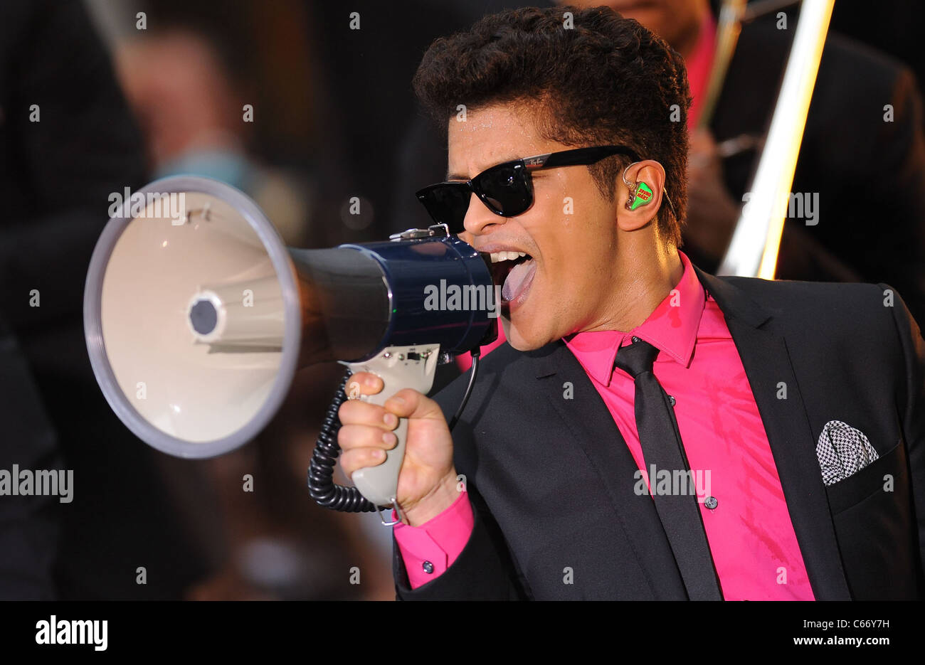 Bruno Mars at talk show appearance for NBC Today Show Summer Concert ...