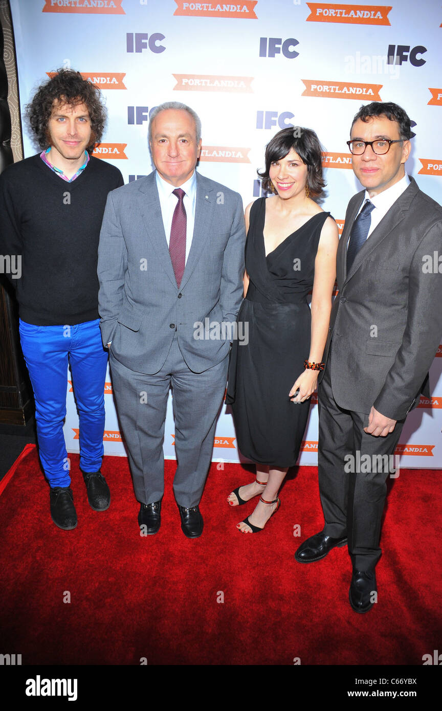 Jonathan Krisel, Lorne Michaels, Carrie Brownstein, Fred Armisen at ...