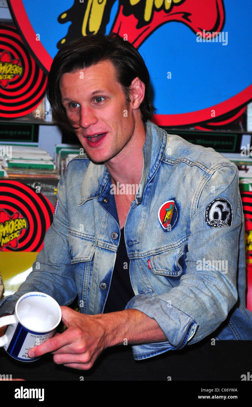 Matt Smith in attendance for DOCTOR WHO: SERIES SIX DVD Signing, Amoeba ...