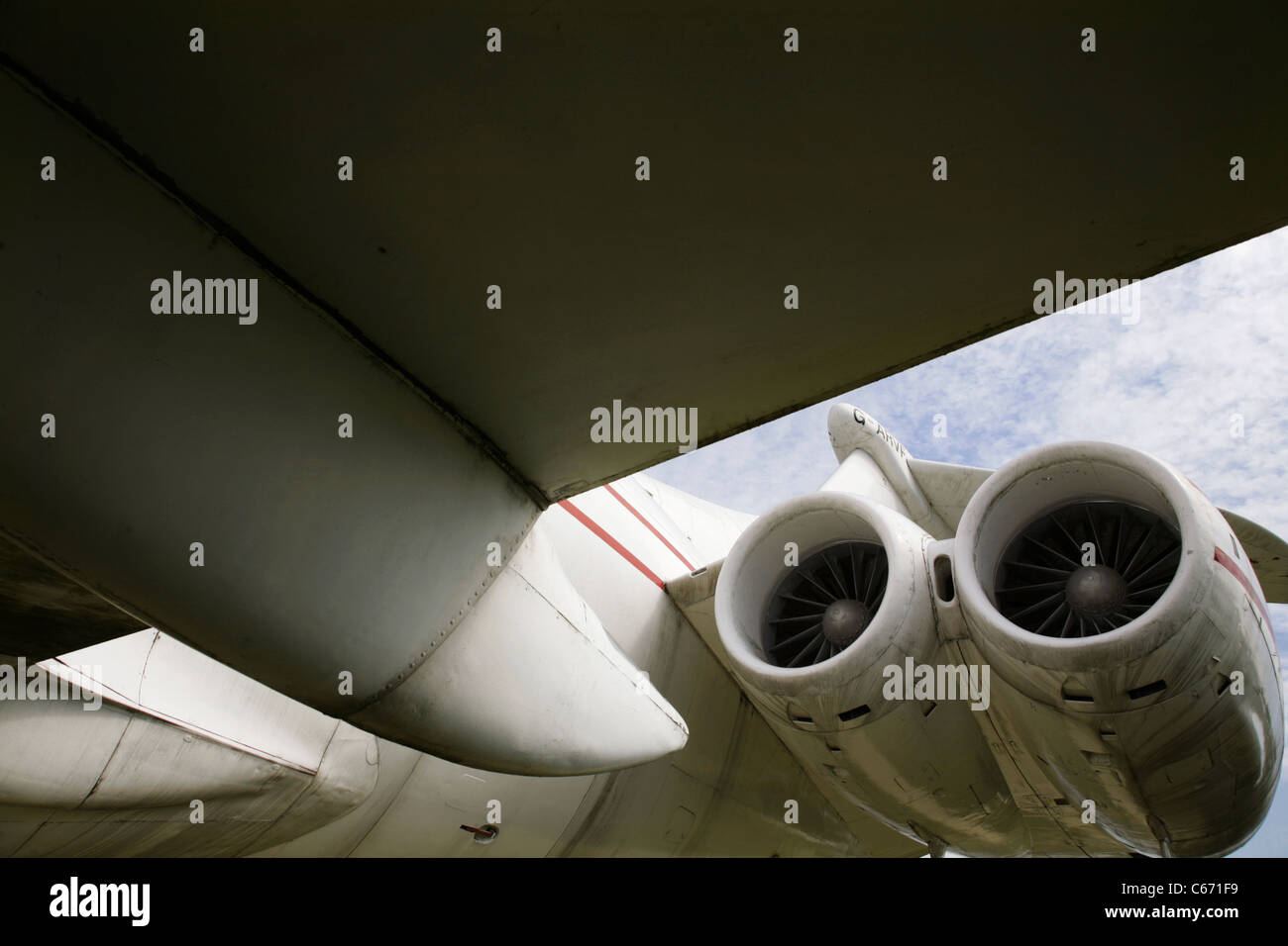 Engines and rear fuselage of Vickers VC-10 airliner Stock Photo - Alamy