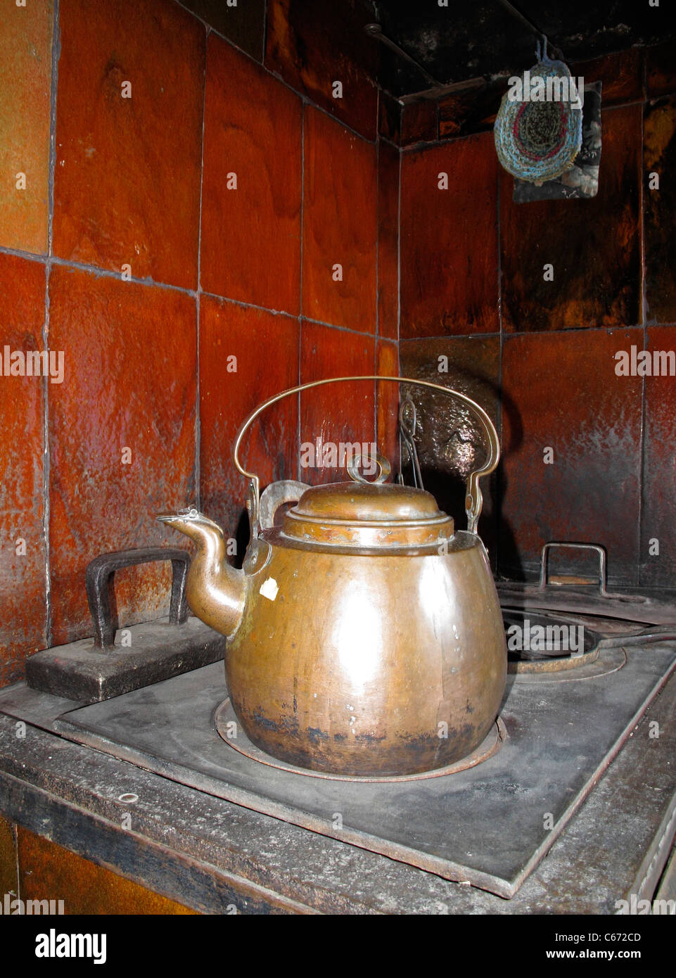 Scandinavia Finland Finnish nostalgic kitchen Stock Photo - Alamy