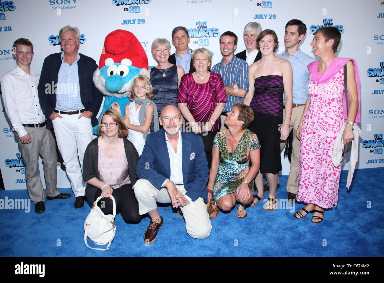 Veronique Culliford and guests at arrivals for THE SMURFS Premiere, The ...