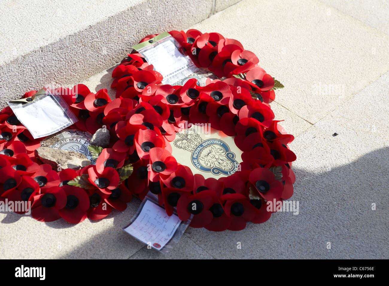 Royal British Legion Poppy Wreath High Resolution Stock Photography and ...