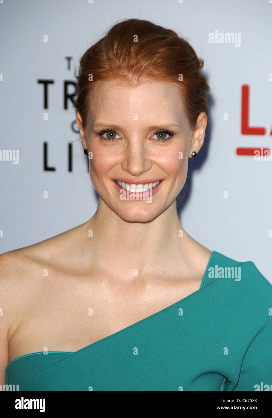 Jessica Chastain at arrivals for THE TREE OF LIFE Screening at LACMA ...