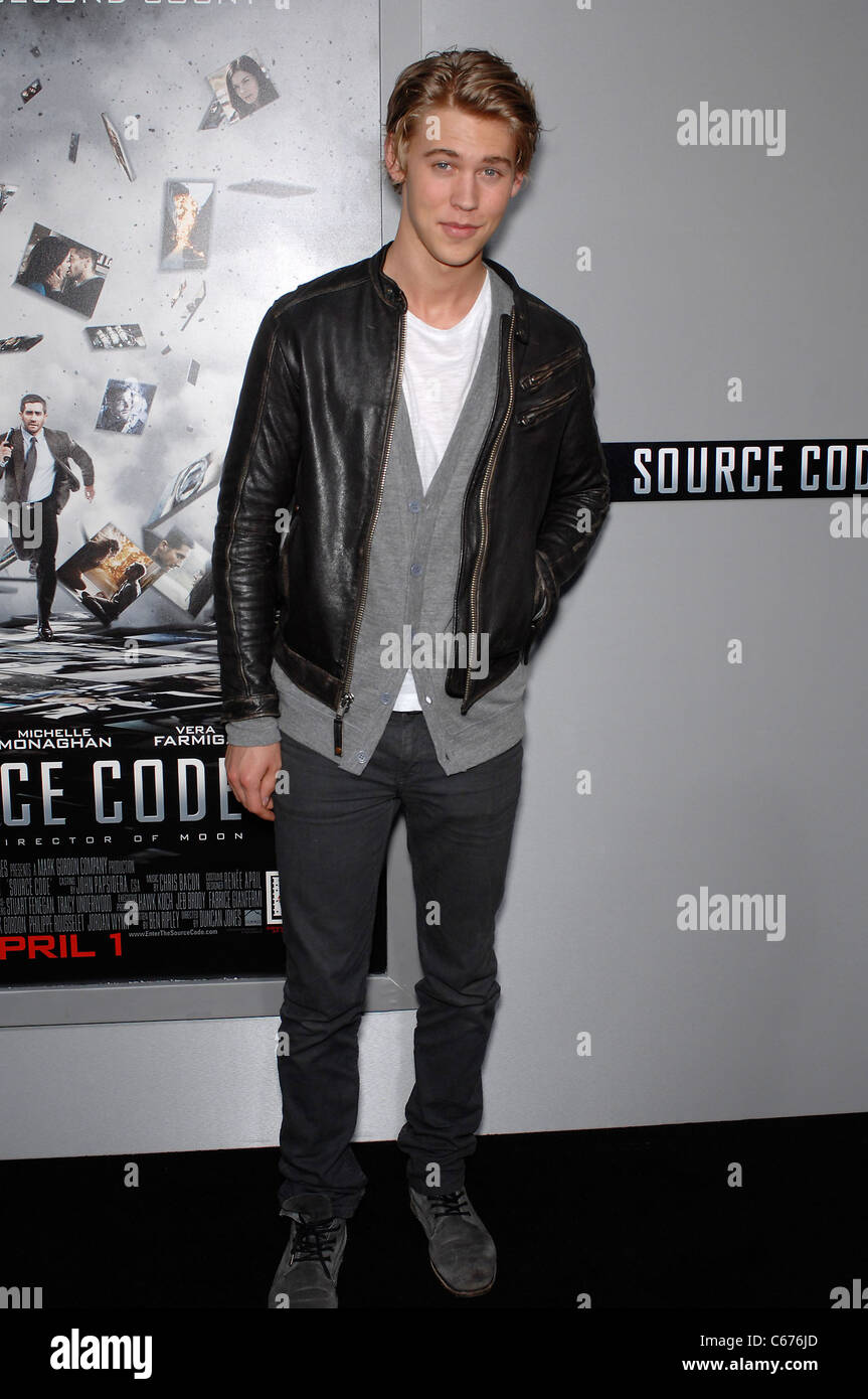 Austin Butler at arrivals for SOURCE CODE Premiere, Arclight Cinerama ...