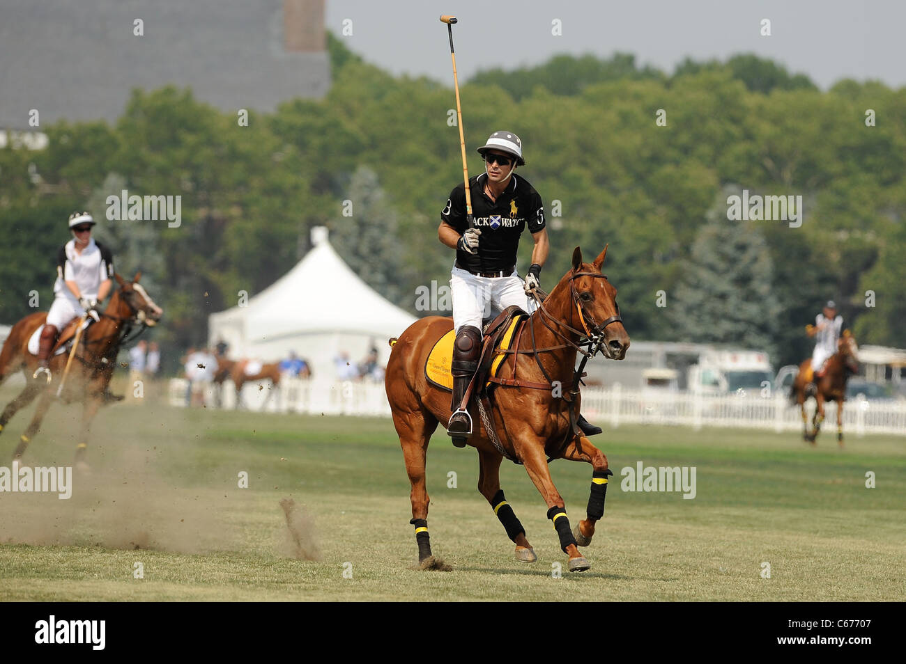 Polo player Nacho Figueras, competes in a polo match on Governors ...