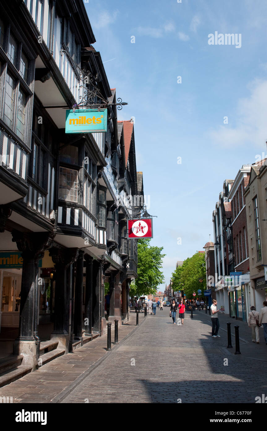 Chester rows medieval hi-res stock photography and images - Alamy