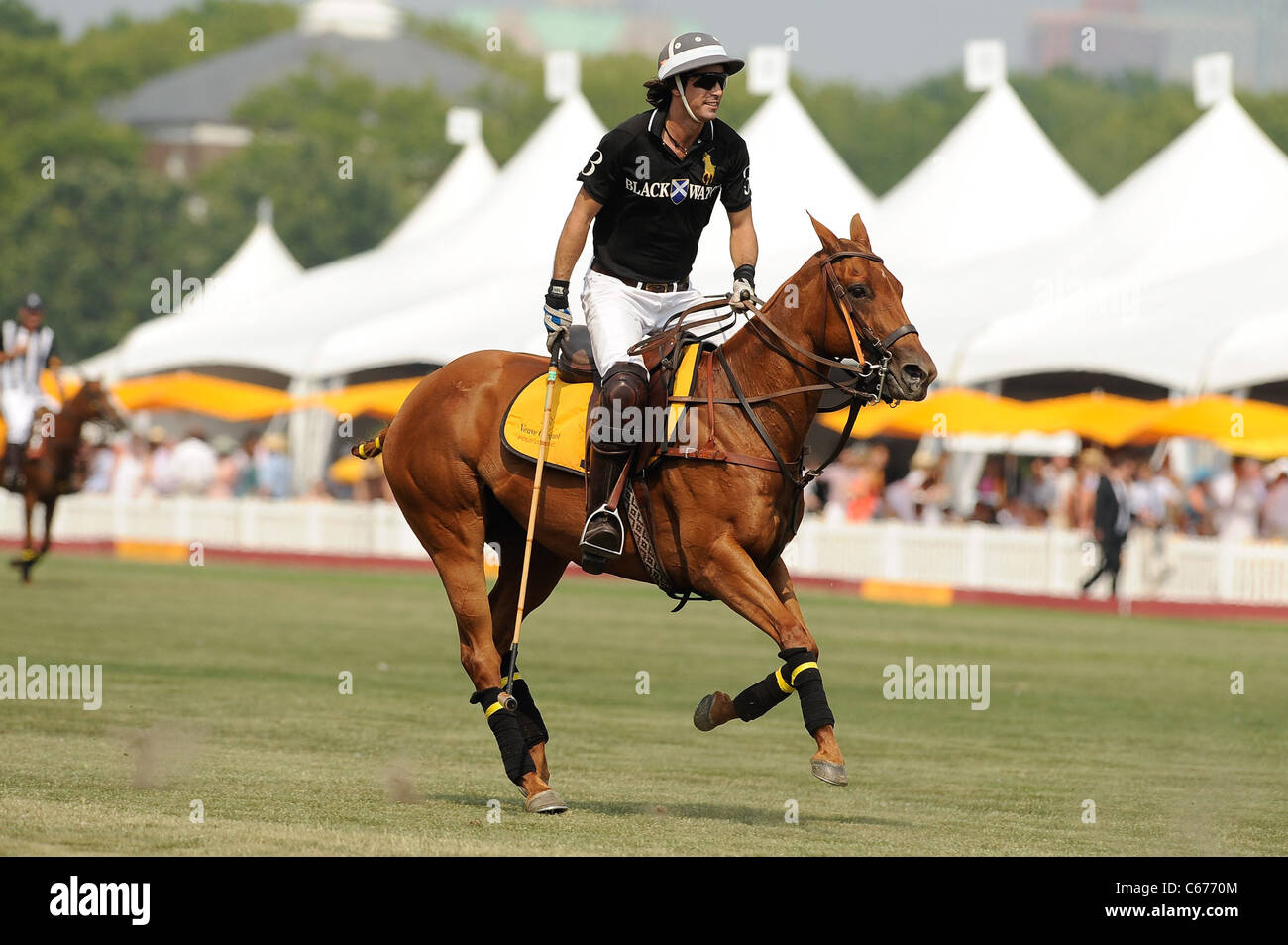 Polo player Nacho Figueras, competes in a polo match on Governors ...