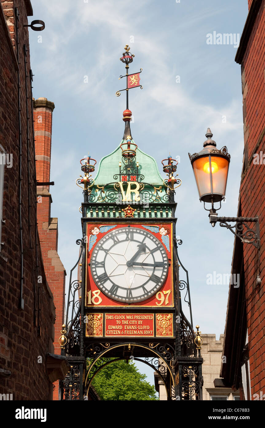 Eastgate Clock In Chester Stock Photos & Eastgate Clock In Chester ...