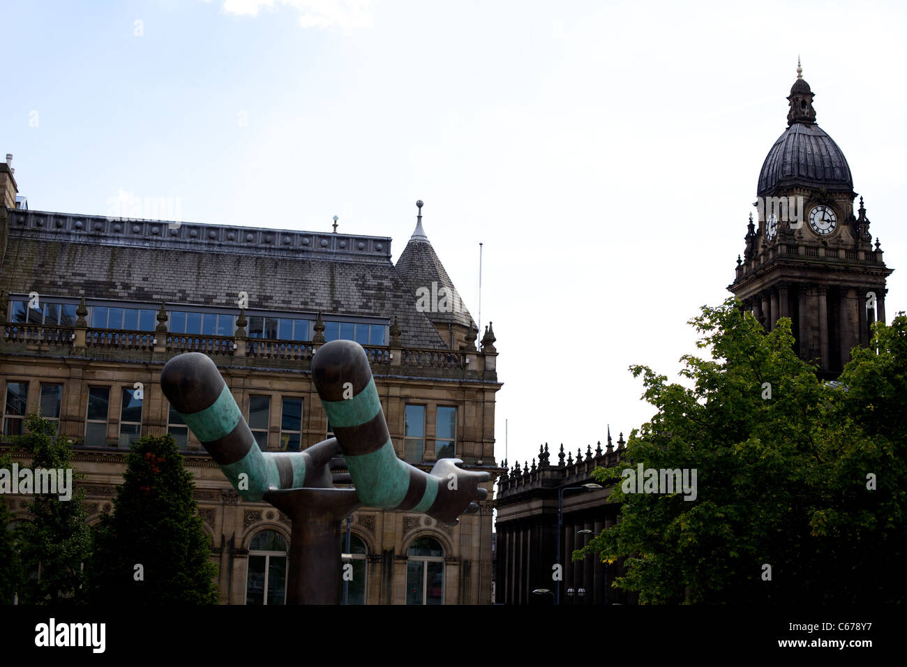 'Both Arms' statue is a 16' high bronze sculpture situated in the ...