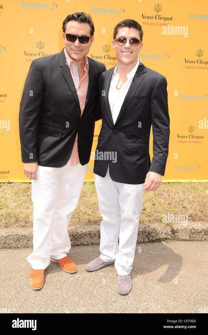Todd English, son at a public appearance for 2010 Veuve Clicquot Polo ...