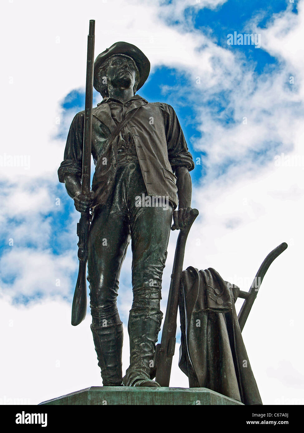 Minute Man statue, Minute Man National Historic Park, Massachusetts ...