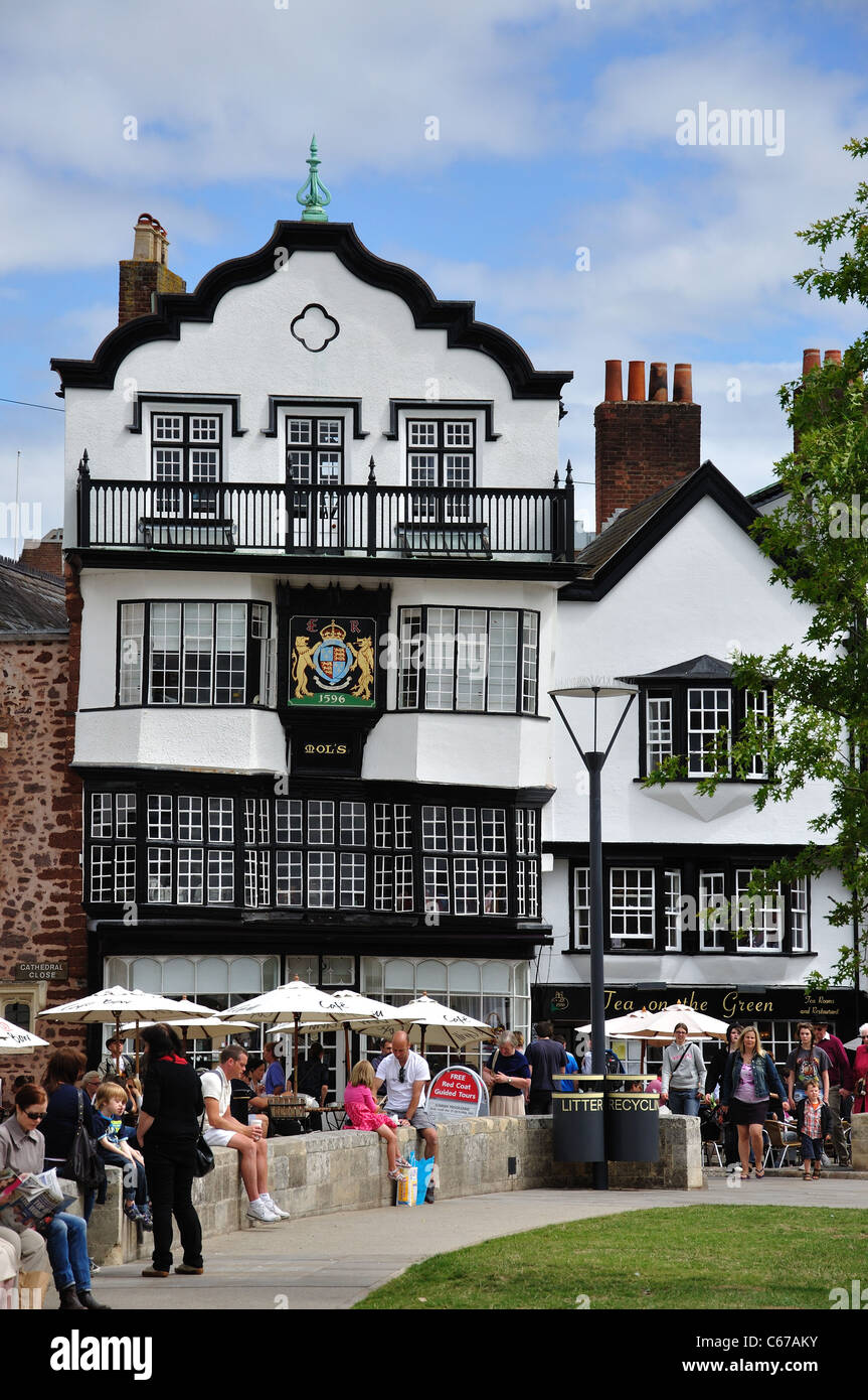 16th century Mol's Coffee House, Cathedral Close, Exeter, Devon ...