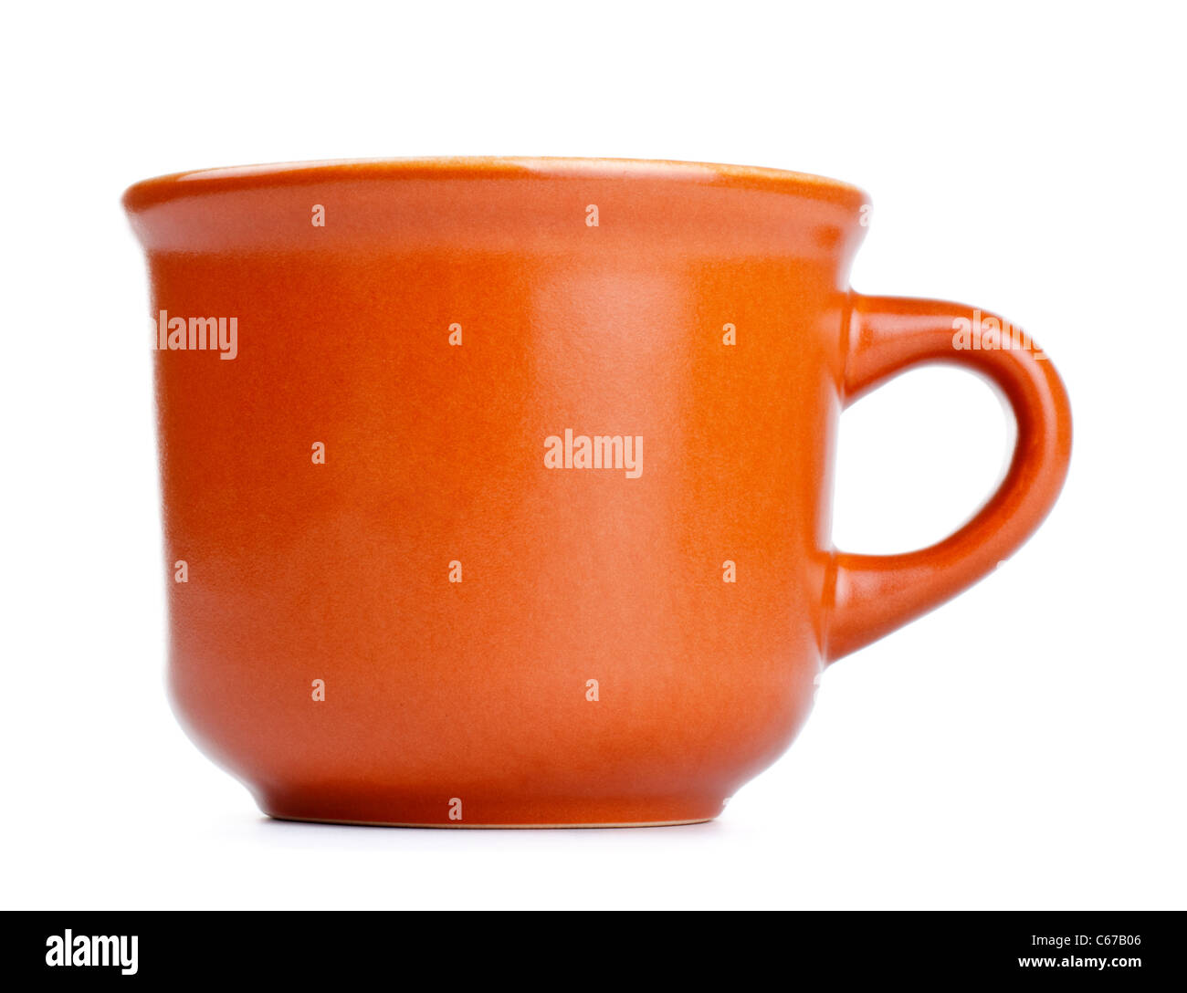 brown coffee cup isolated on white background Stock Photo - Alamy