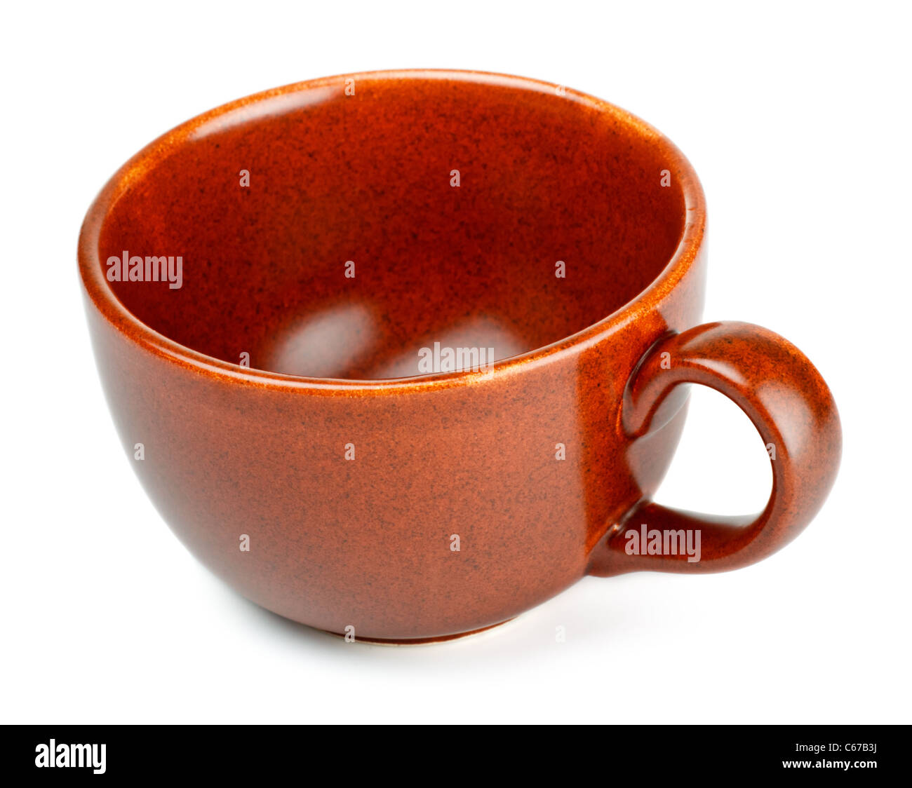 brown coffee cup isolated on white background Stock Photo - Alamy