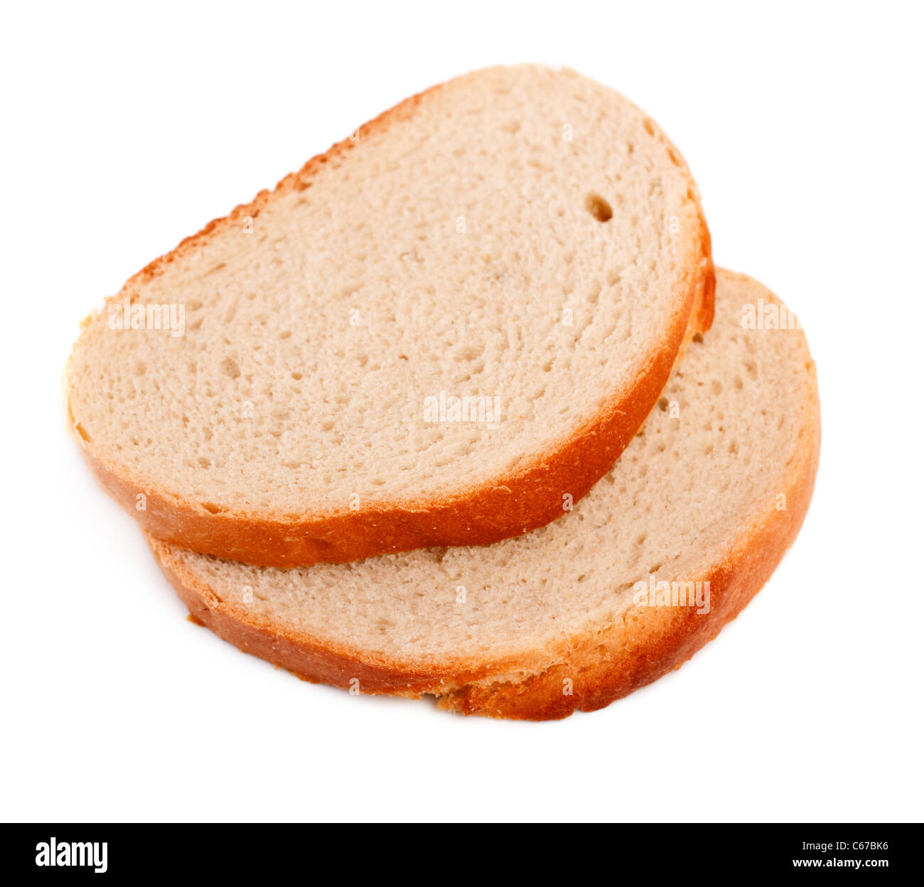 Fresh sliced bread isolated on a white background Stock Photo - Alamy