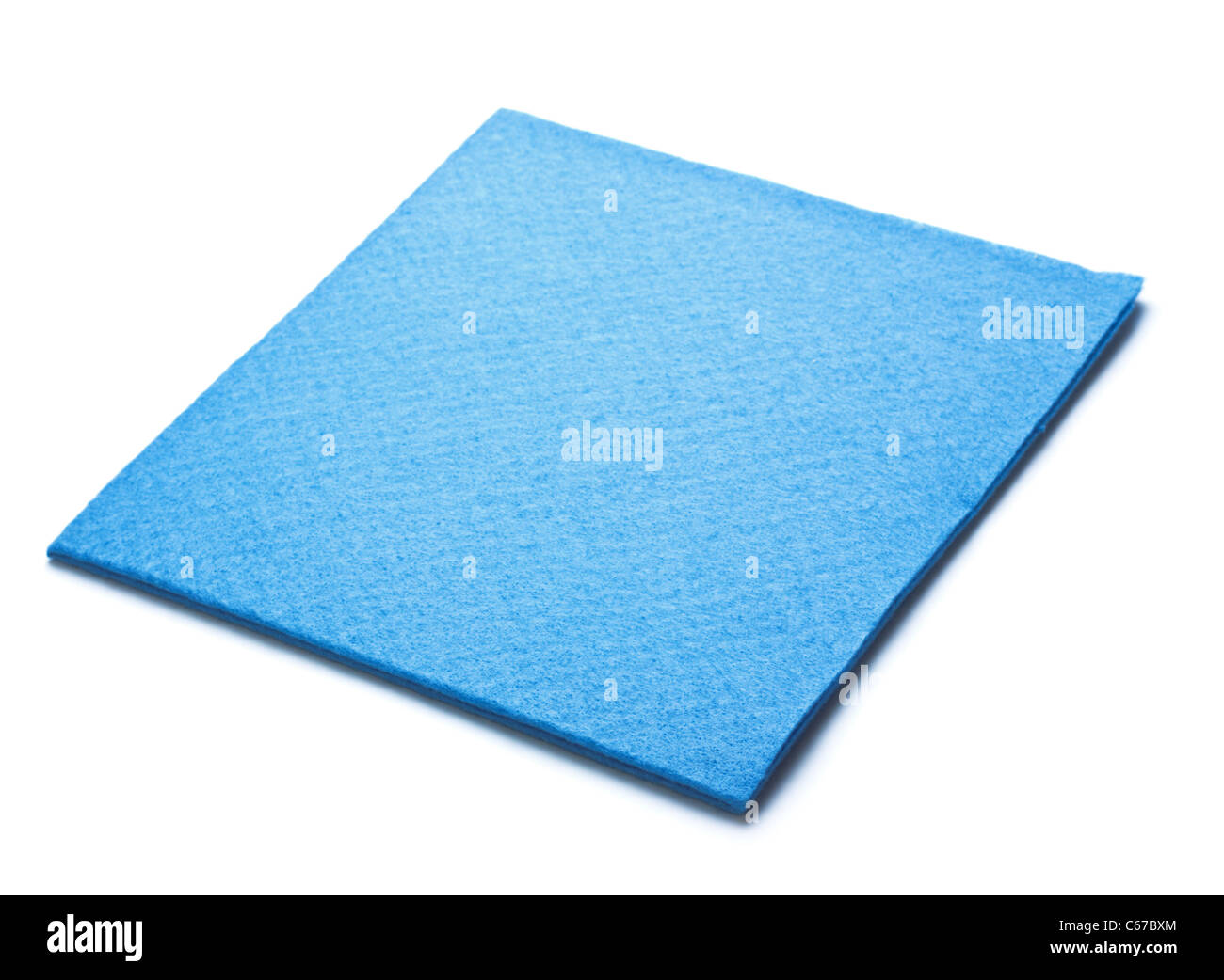 blue microfiber duster isolated on white background Stock Photo - Alamy