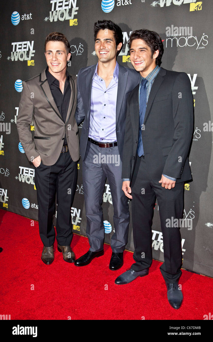 Colton Haynes, Tyler Hoechlin, Tyler Posey at arrivals for TEEN WOLF ...