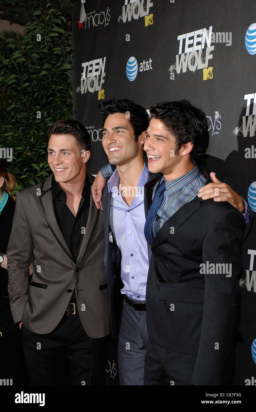 Colton Haynes, Tyler Hoechlin, Tyler Posey at arrivals for TEEN WOLF ...