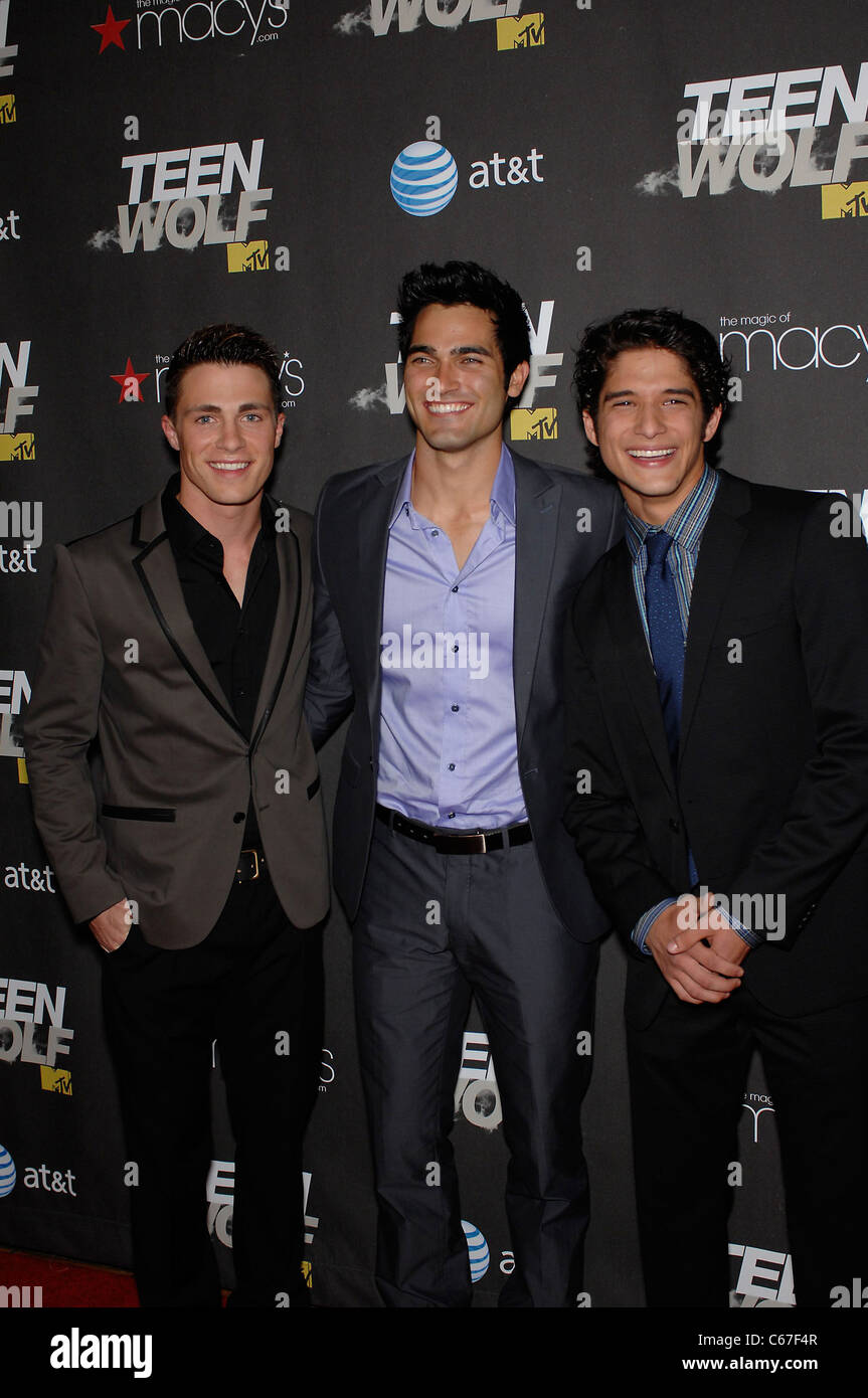 Colton Haynes, Tyler Hoechlin, Tyler Posey at arrivals for TEEN WOLF ...
