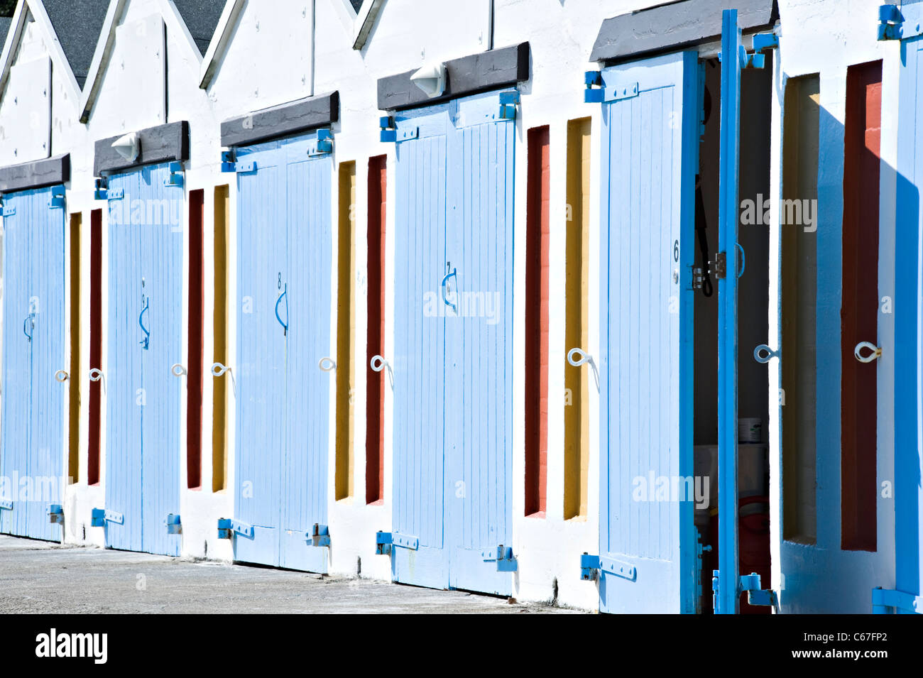 A Line of Boat Sheds at The Royal Port Nicholson Yacht Club on the ...