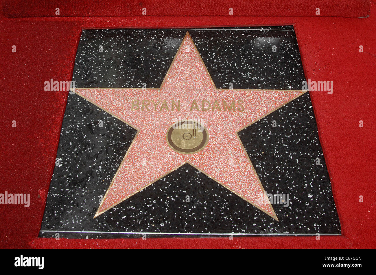 Bryan Adams Star at the induction ceremony for Star on the Hollywood ...