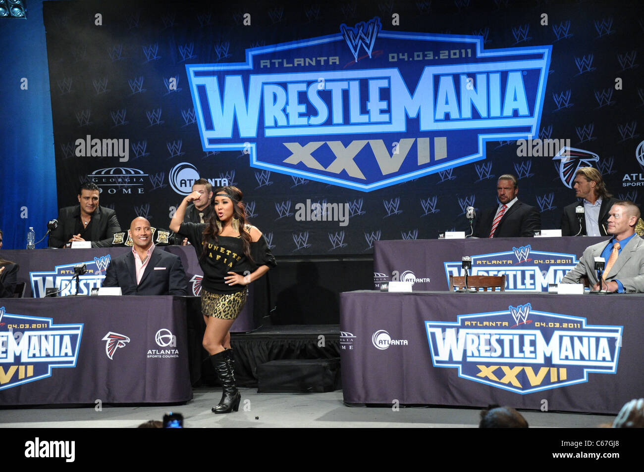 Nicole Snooki Polizzi in attendance for WRESTLEMANIA XXVII Press ...