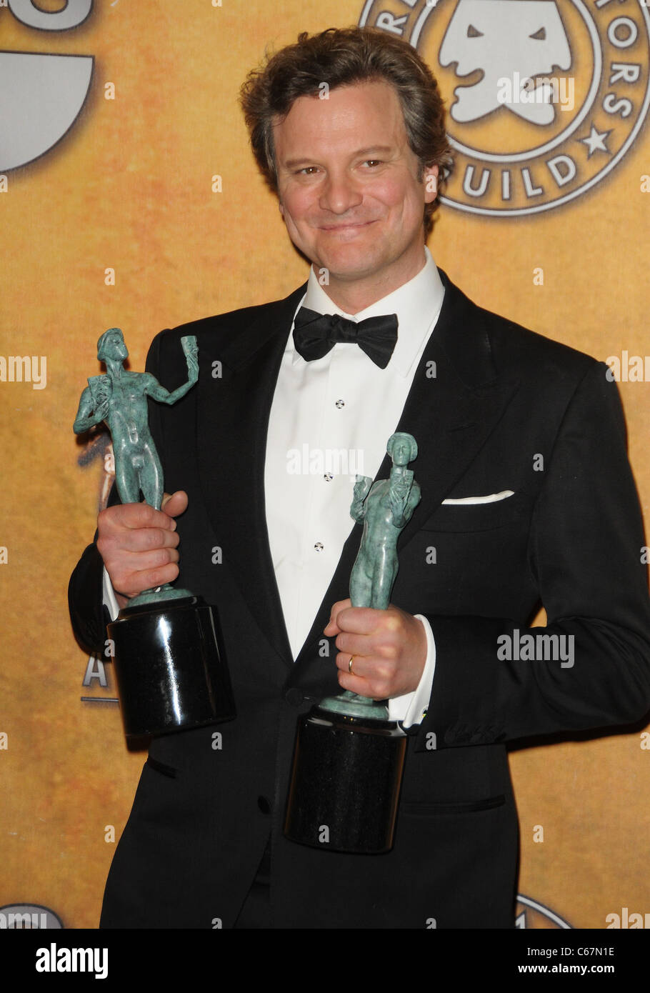 Colin Firth in the press room for 17th Annual Screen Actors Guild SAG ...