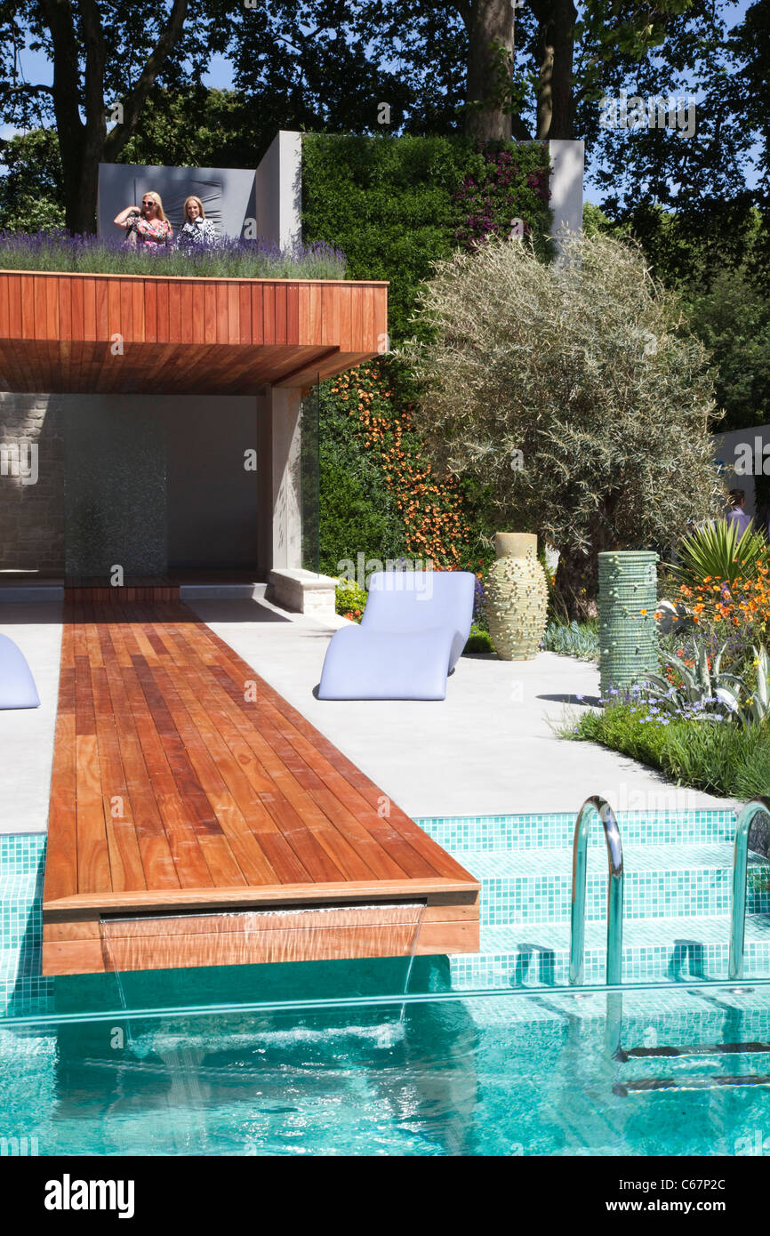 Chelsea Flower Show 2011, Monaco inspired garden Stock Photo - Alamy