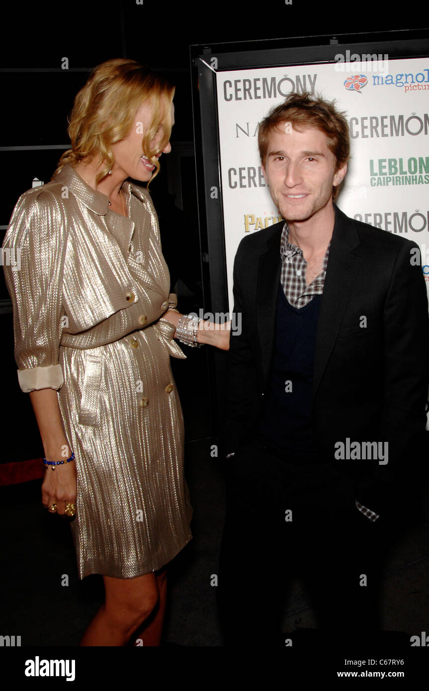 Uma Thurman, Max Winkler at arrivals for CEREMONY Premiere, Arclight ...