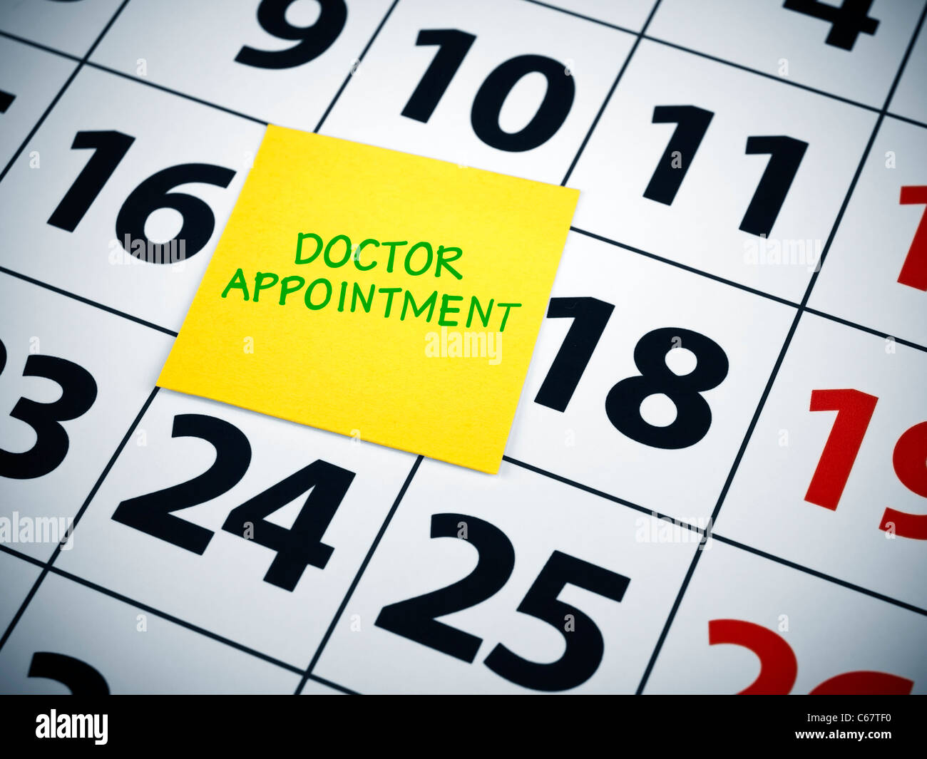Doctor calendar hi-res stock photography and images - Alamy
