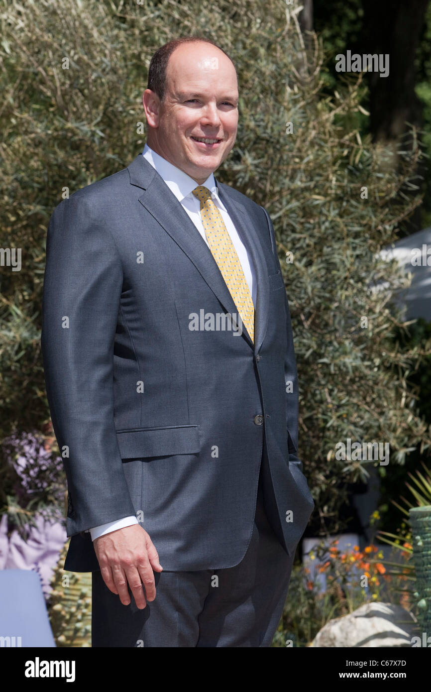 Chelsea Flower Show 2011, Prince Albert II, Sovereign Prince of Monaco ...