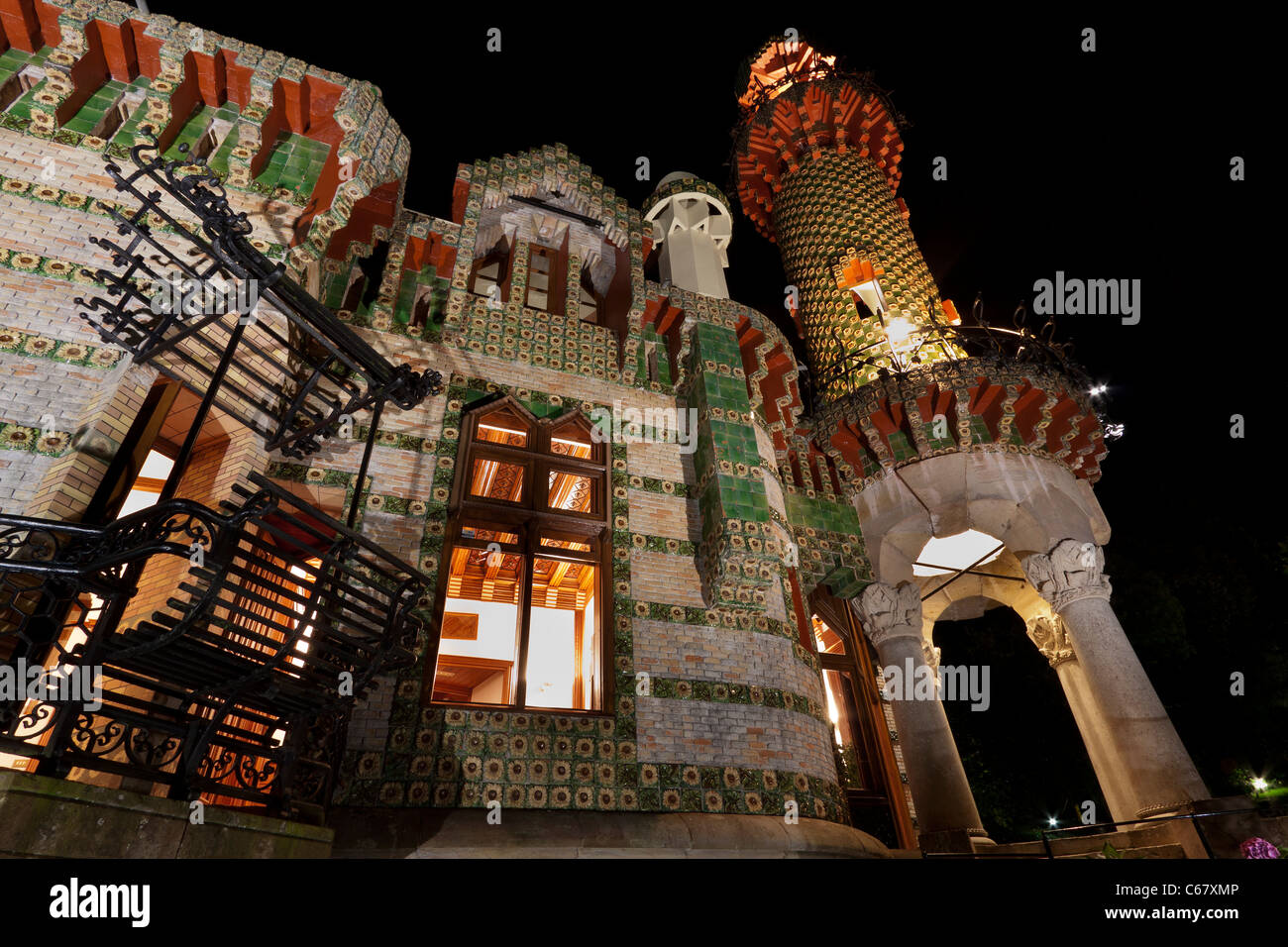 "El Capricho", work of Antonio Gaudi architect Stock Photo - Alamy