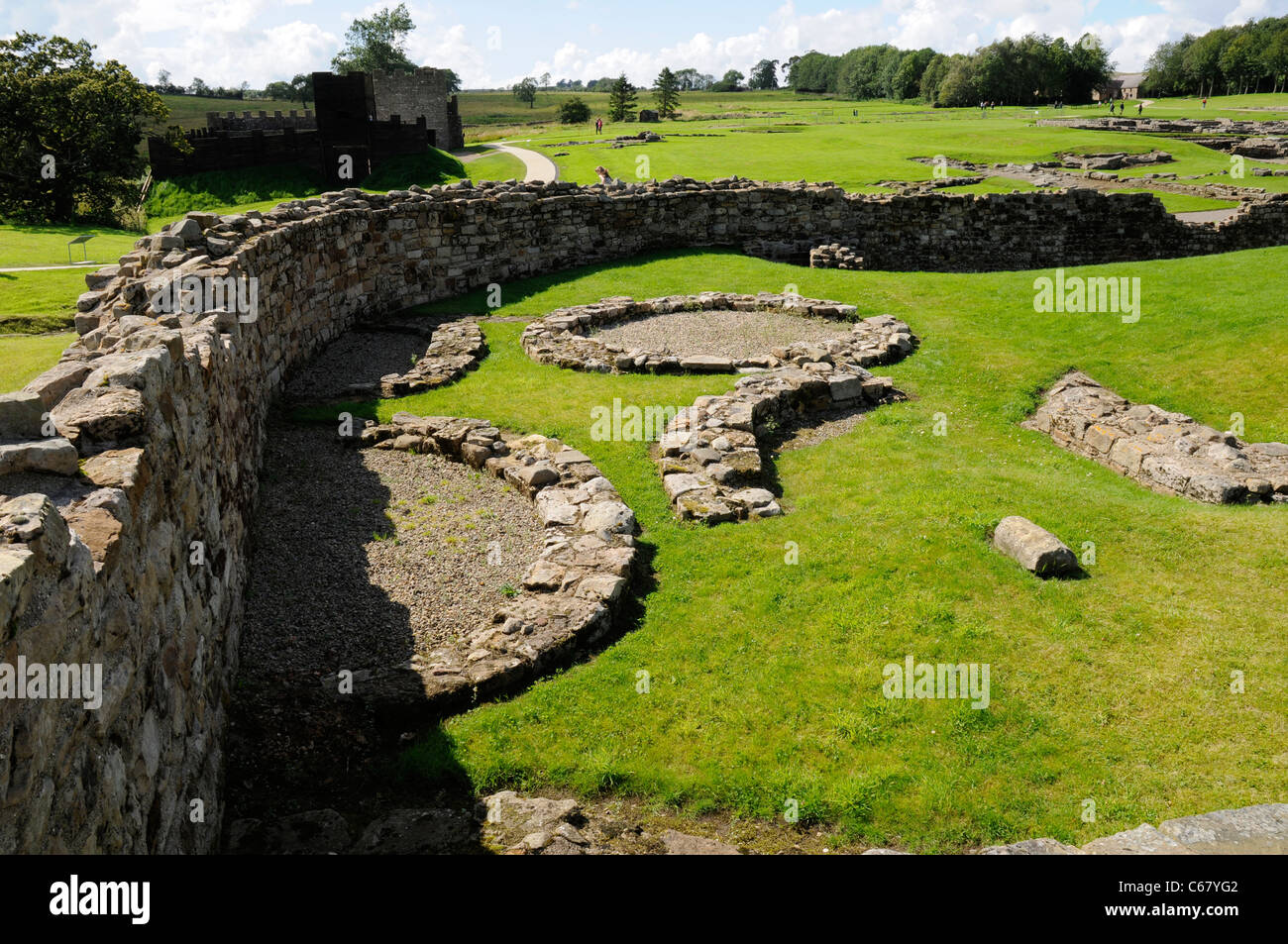 Vindolanda Roman Fort, near Hadrian's Wall, England, UK Stock Photo - Alamy