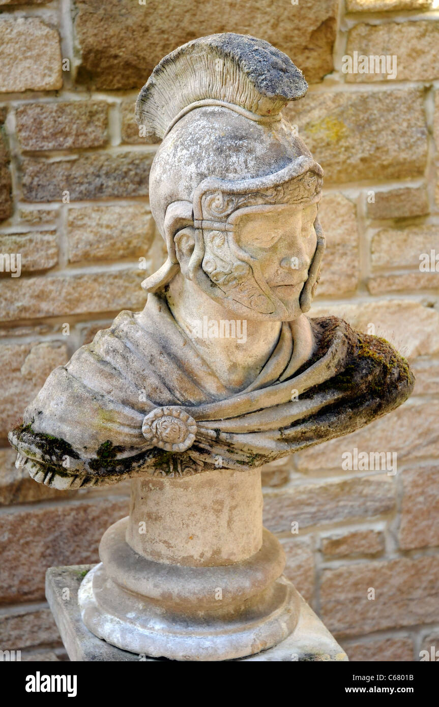 Bust of roman officer Stock Photo - Alamy