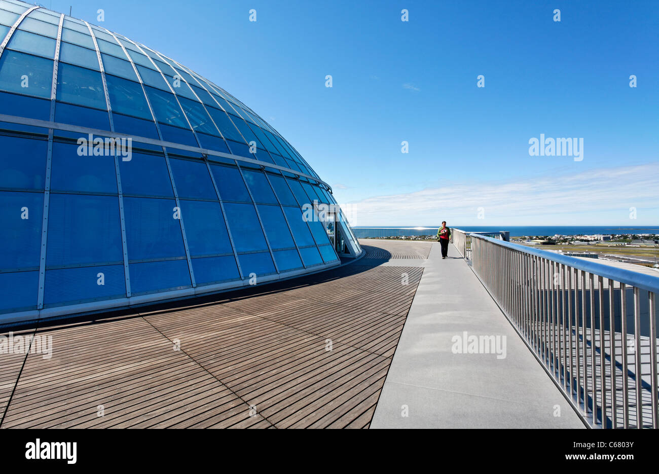 The roof of Perlan, the pearl, home of the Saga Museum and hot water ...