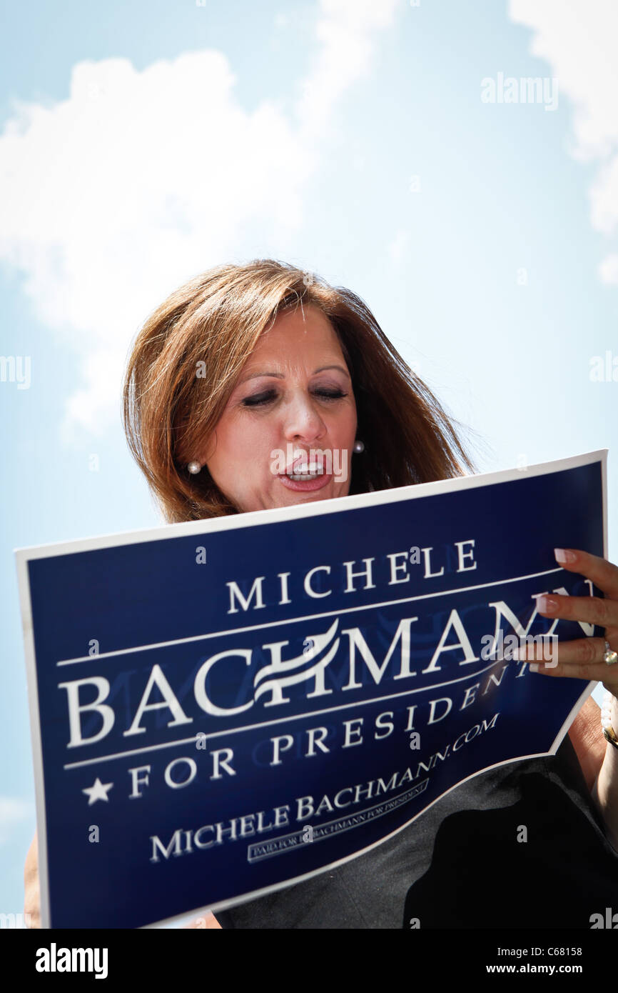 Conservative Republican US Presidential candidate Michelle Bachmann ...