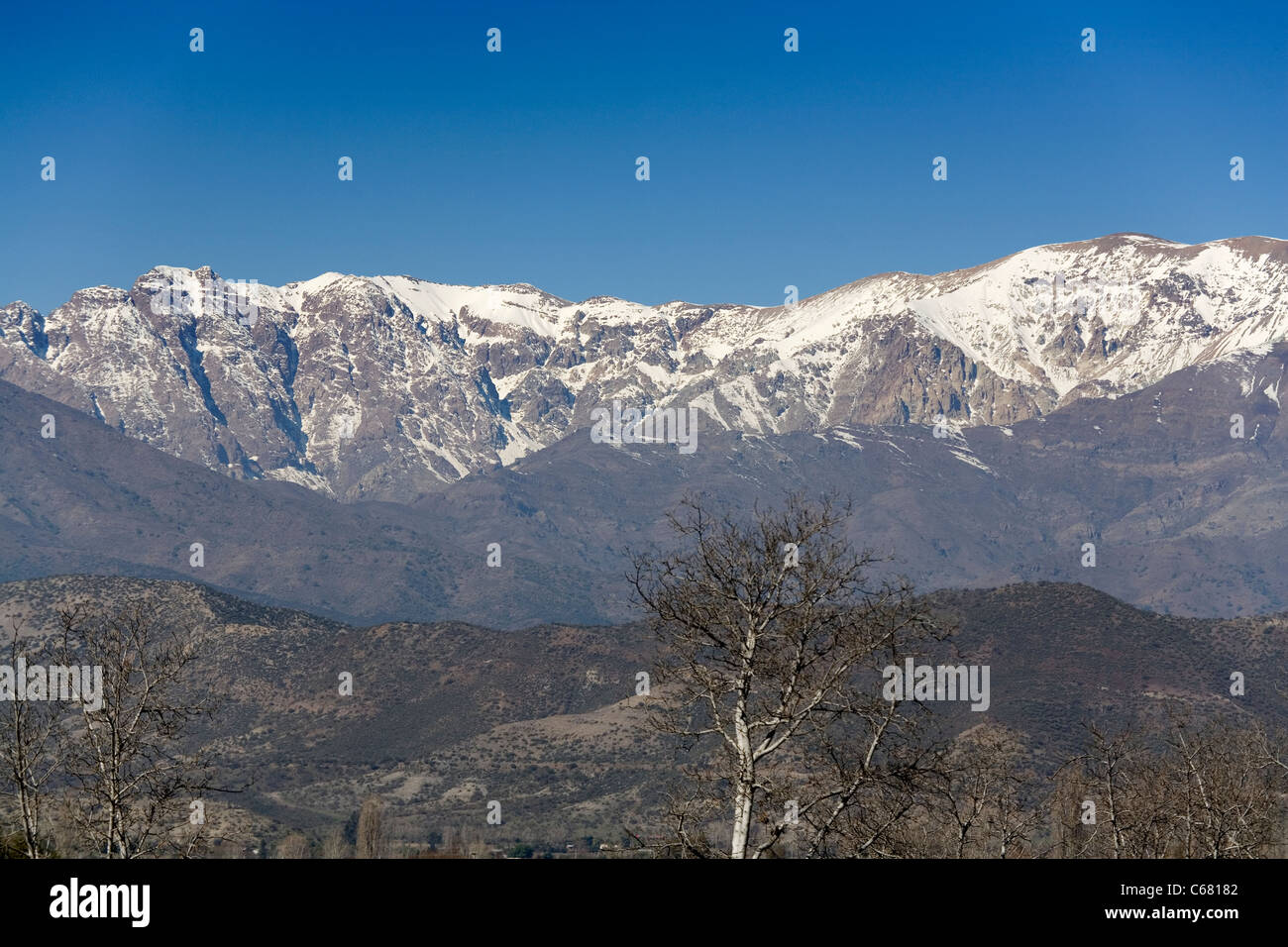 Cordillera Los Andes Chile Stock Photo - Alamy