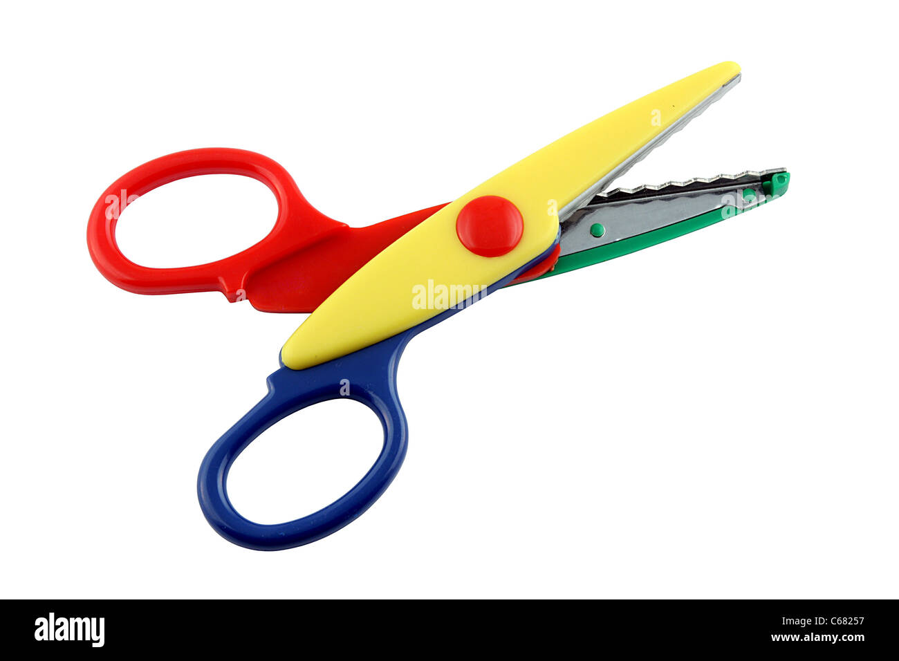 Plastic kids safety scissors isolated hi-res stock photography and ...