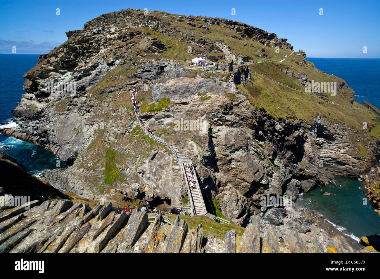 Tintagel Cornwall UK Stock Photo - Alamy