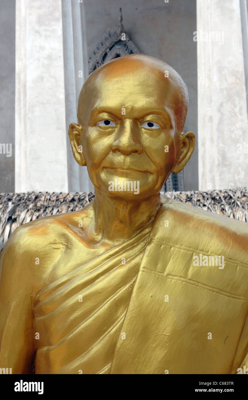 Golden Monk, Thailand Stock Photo - Alamy