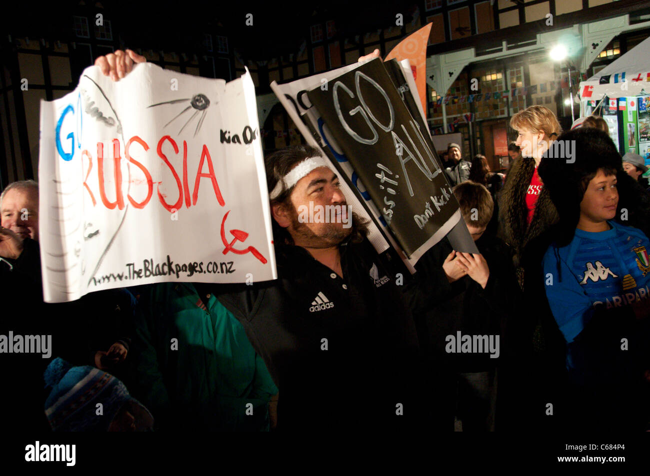 All blacks rugby fan hi-res stock photography and images - Alamy